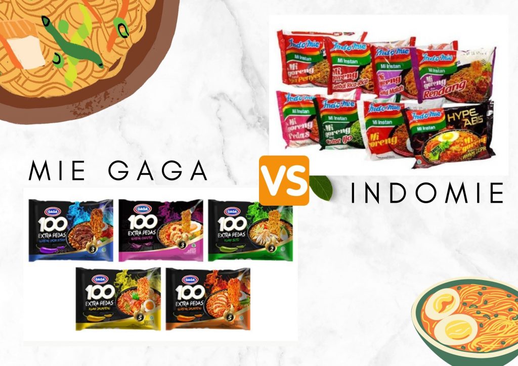 Perbandingan Mie Gaga vs Indomie