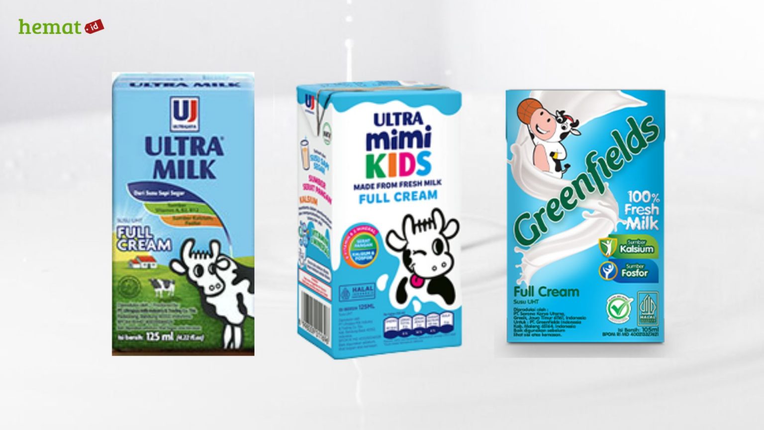 Perbandingan Susu UHT Ultra Milk, Ultra Mimi dan Greenfields : Mana ...