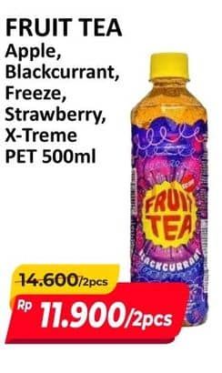 Promo Harga Sosro Fruit Tea Apple, Blackcurrant, Freeze, Stroberi, Xtreme Apple + Blackcurrant ...