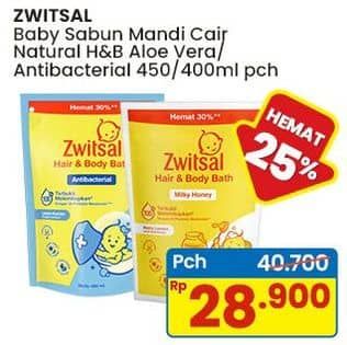 Promo Harga Zwitsal Baby Sabun Mandi Cair Natural Hair Body Aloe Vera ...