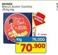 Harga Monde Butter Cookies 454 gr hari ini Minggu, 24 Mei 2026 04.07 WIB