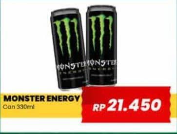 Promo Harga MONSTER Energy Drink Original 330 ml - LotteMart | Hemat.id