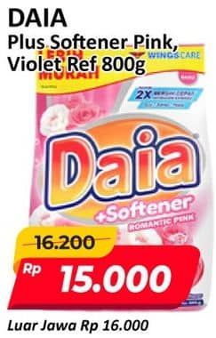 Harga Daia Deterjen Bubuk + Softener Pink 800 gr hari ini Jumat, 19 Jun ...