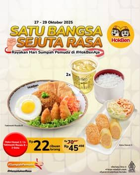Promo Harga Hokben Hoka Hemat 2 3 Beef Teriyaki 2 Ocha Bento Terbaru Minggu Ini | Hemat.id