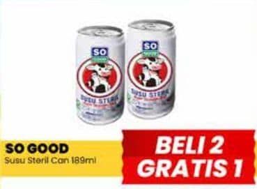 Harga So Good Susu Steril 189 ml hari ini Sabtu, 20 Jun 2026 04.20 WIB
