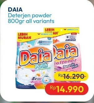Harga Daia Deterjen Bubuk + Softener Pink 800 gr hari ini Jumat, 19 Jun ...