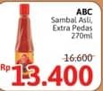Harga ABC Sambal Extra Pedas 270 ml hari ini Rabu, 1 Jul 2026 21.35 WIB