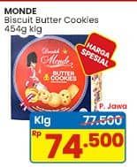 Harga Monde Butter Cookies 454 gr hari ini Minggu, 24 Mei 2026 04.07 WIB