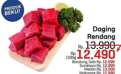 Harga Daging Rendang Sapi hari ini Jumat, 19 Jun 2026 13.41 WIB