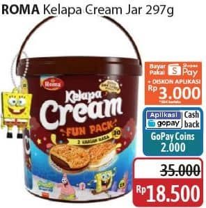 Harga Roma Kelapa Cream Fun Pack 297 gr hari ini Kamis, 18 Jun 2026 11. ...