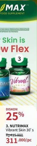 Promo Harga Nutrimax Vibrant Skin 30 pcs 30 pcs - Guardian | Hemat.id