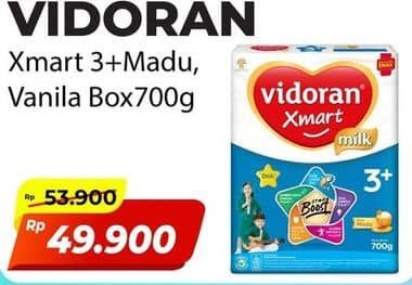 Promo Harga Vidoran Susu Pertumbuhan Xmart Madu Vanila 700 gr Madu ...